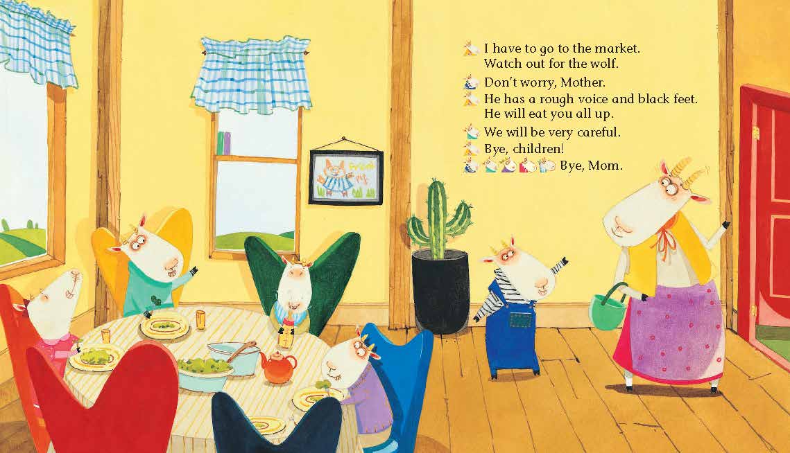 Little Story Town 4-6:The Wolf and the Five Little Goats