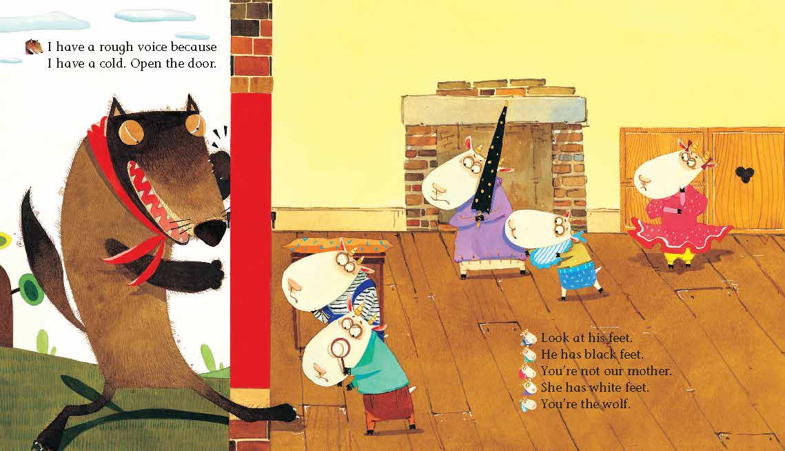 Little Story Town 4-6:The Wolf and the Five Little Goats