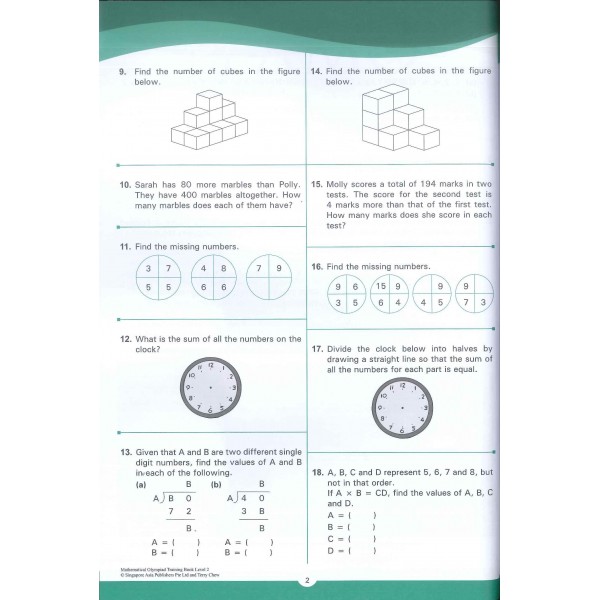 Level 2 Math Olympiad Training Book